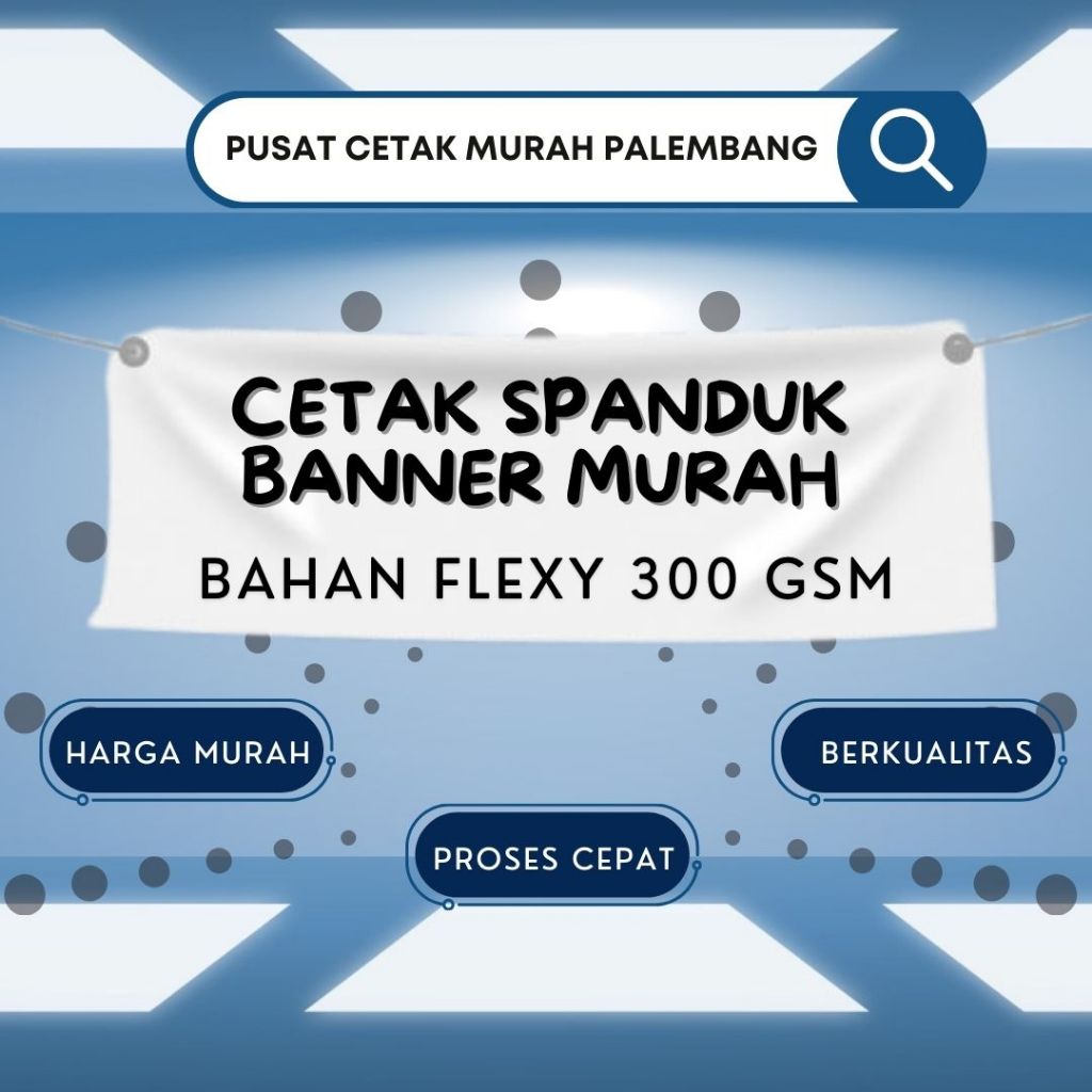Jual CETAK SPANDUK BANNER MURAH BAHAN FLEXY 300 GSM | Shopee Indonesia