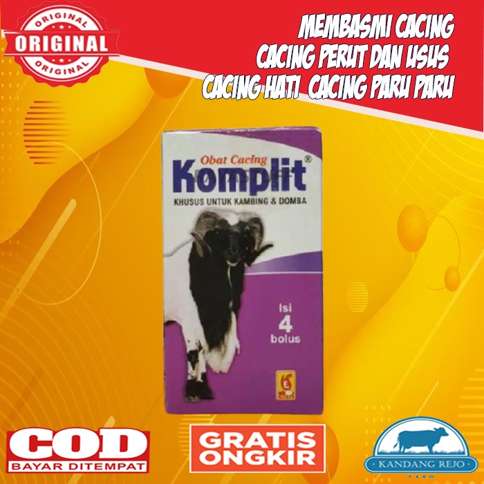 Jual Obat Cacing Komplit Khusus Kambing dan Domba isi 4 Bolus atau ...