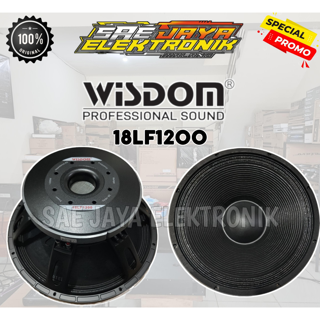 Jual Speaker Wisdom 18LF1200 Voice Coil 5 Inch Transducer 18 Inch ...