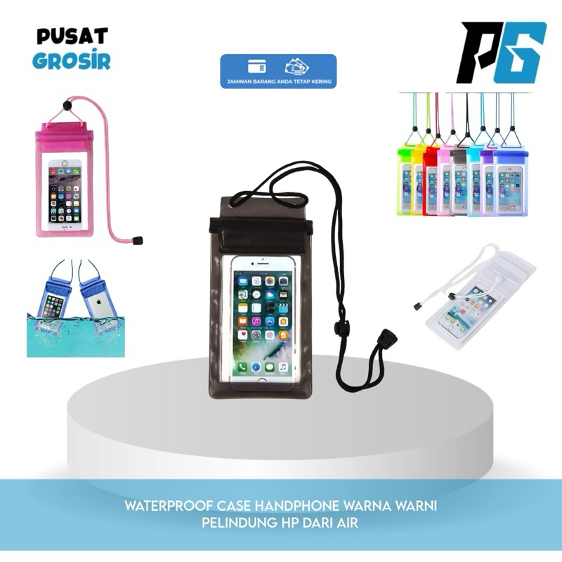 Jual Waterproof Hp anti air Tempat Pelindung Handphone Besar Pengaman ...