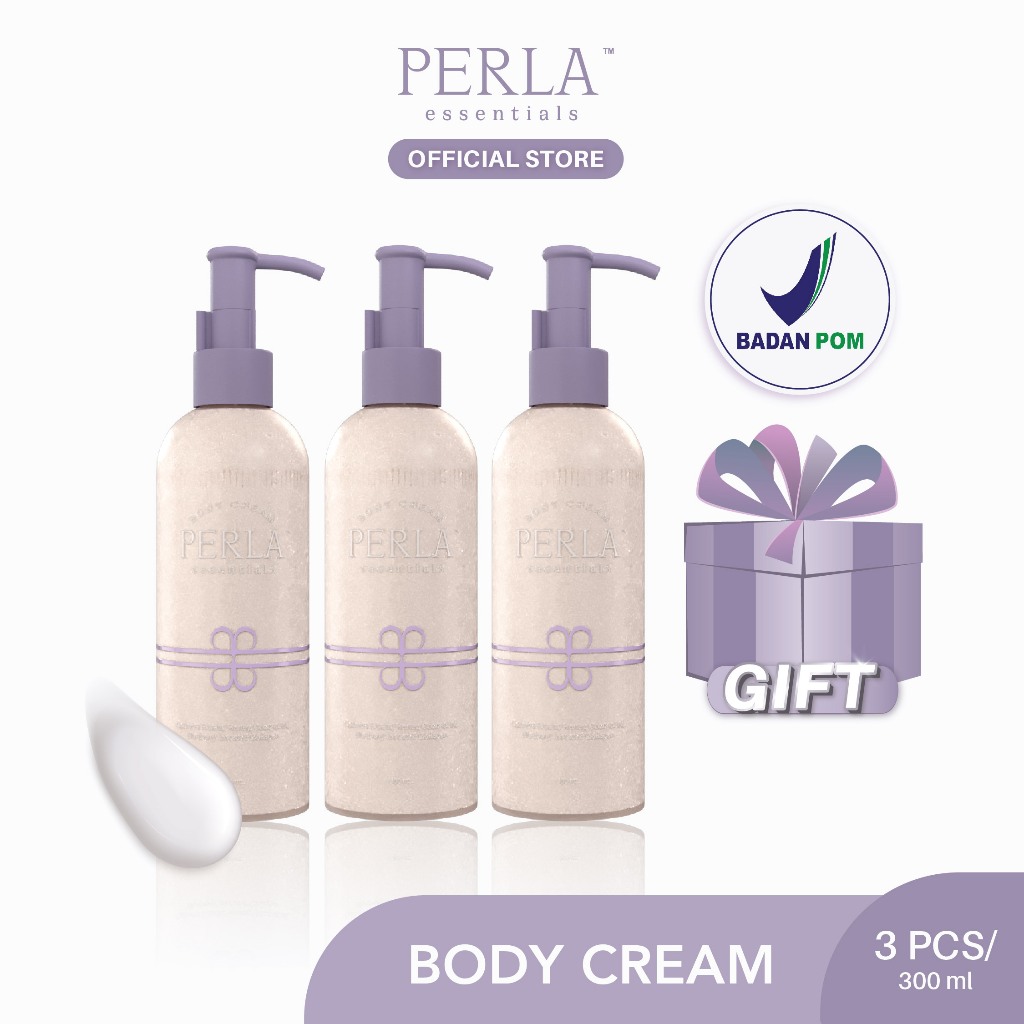 Jual PERLA Essentials Body Cream 300 ml - 3 Packs | Shopee Indonesia