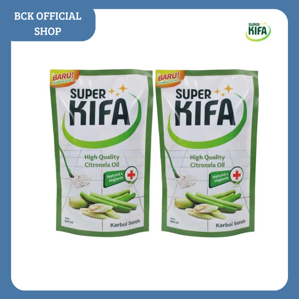 Jual Super Kifa Karbol Sereh 750 ml / Pembersih Lantai Kifa Pouch (PCS ...