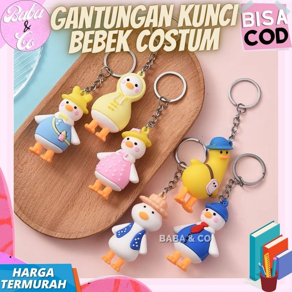 Jual GANTUNGAN KUNCI BEBEK COSTUM KEYCHAIN BEBEK LUCU UNIK COSTUM ...