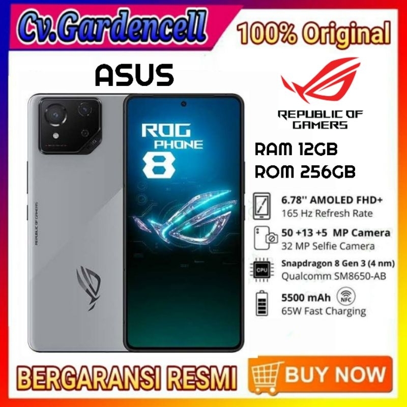 Jual Asus Rog Phone 8 Ram 12/256gb Garansi Resmi | Shopee Indonesia