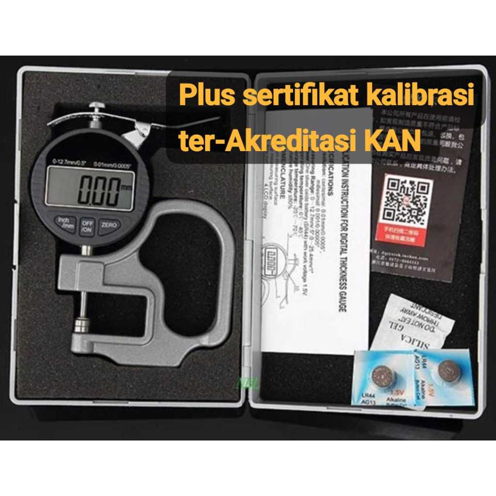 Jual Thickness Gauge 0.01 mm Digital Meter Tester Kertas Logam ...