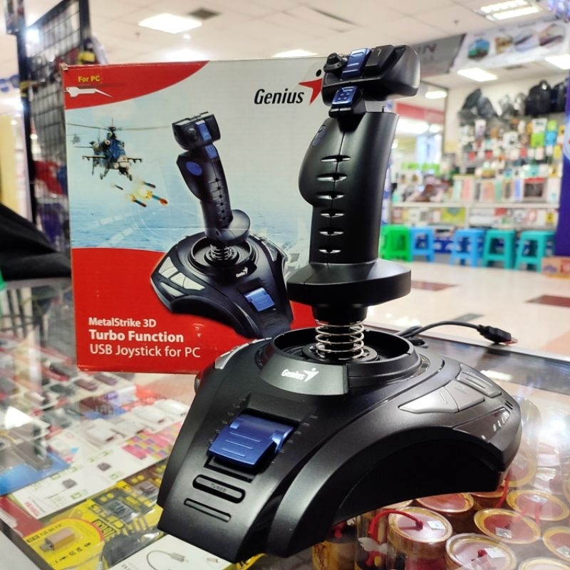 Jual Gamepad Stick Game Genius Metal Strike 3D Turbo Function USB Joystick For PC For Flight ...