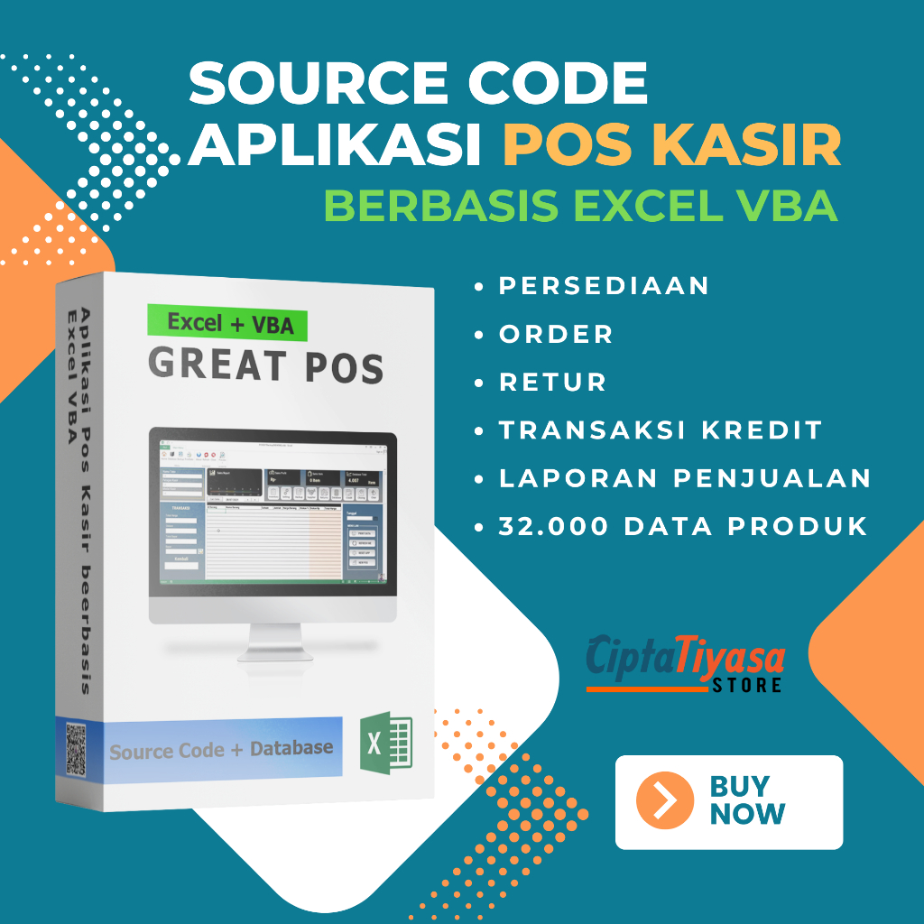 Jual Aplikasi POS Kasir berbasis Excel VBA (Source Code ) | Shopee ...