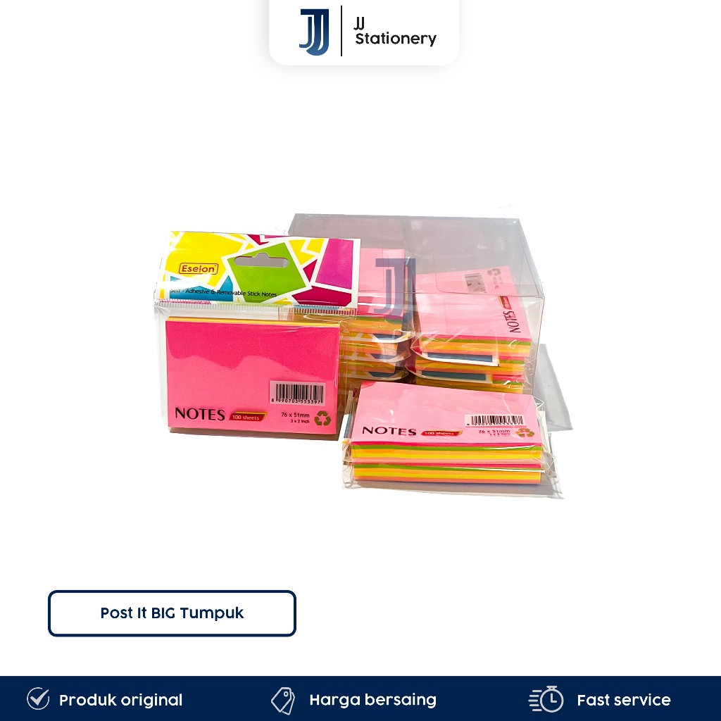 Jual Sticky Notes Memo Stick Kertas Memo Tempel Eselon 76mm x 51mm ...