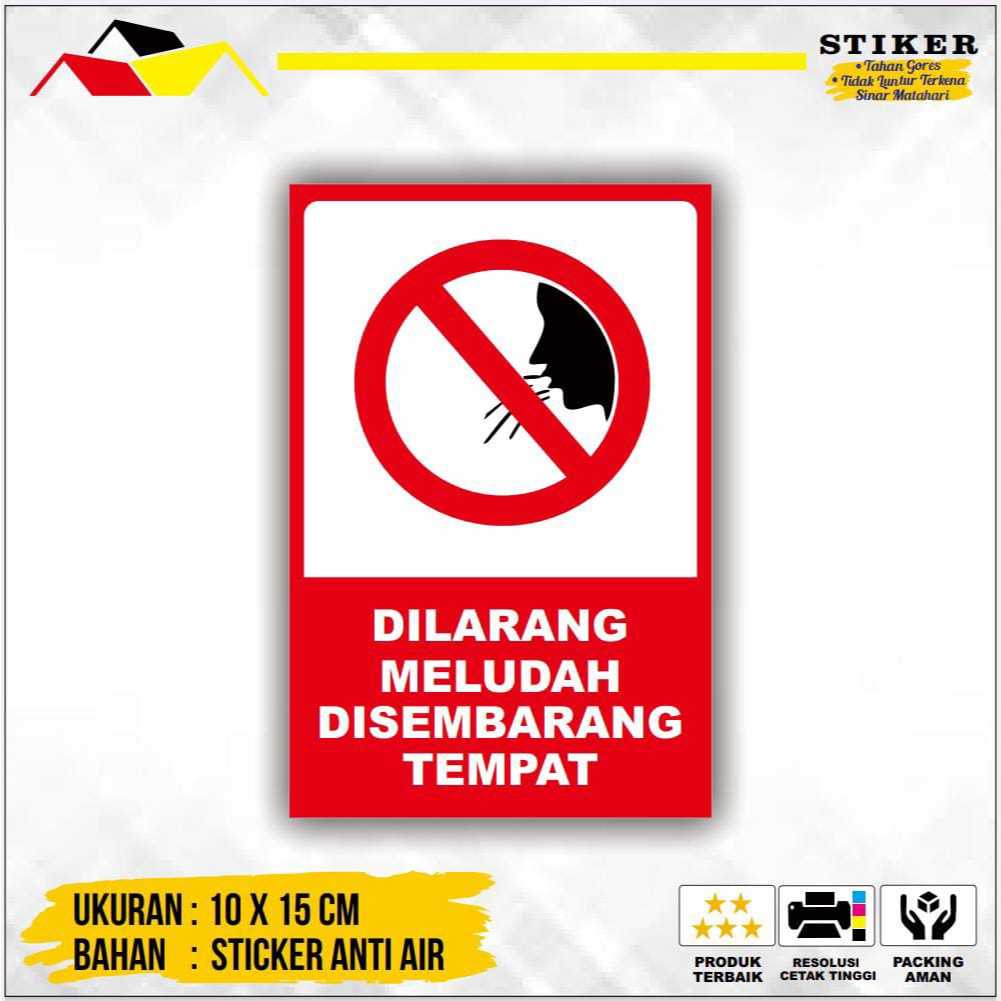 Jual STIKER DILARANG MELUDAH DI SEMBARANG TEMPAT | Shopee Indonesia