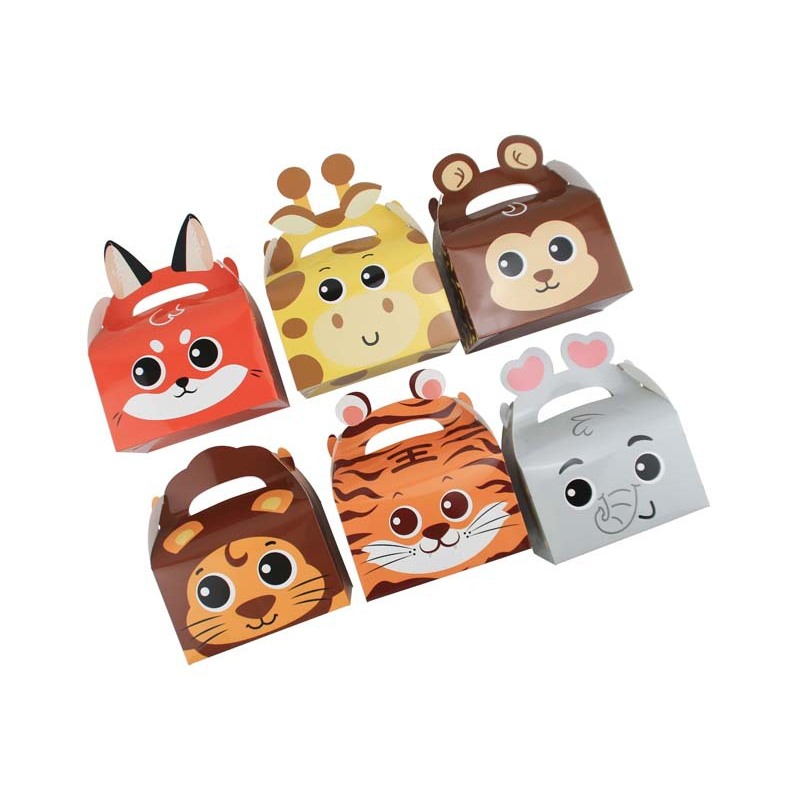 Jual HAND CARRY BOX - Hampers birthday - Kardus ultah - Box tema ANIMAL ...