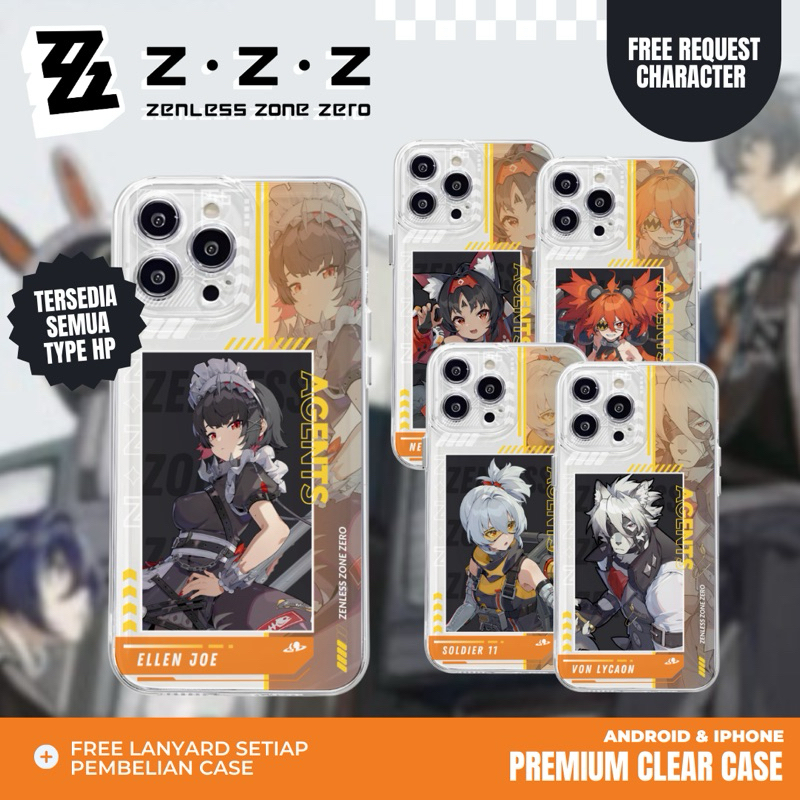 Jual ZENLESS ZONE ZERO ZZZ AGENT CHARACTER PREMIUM CLEAR CASE HIGH ...