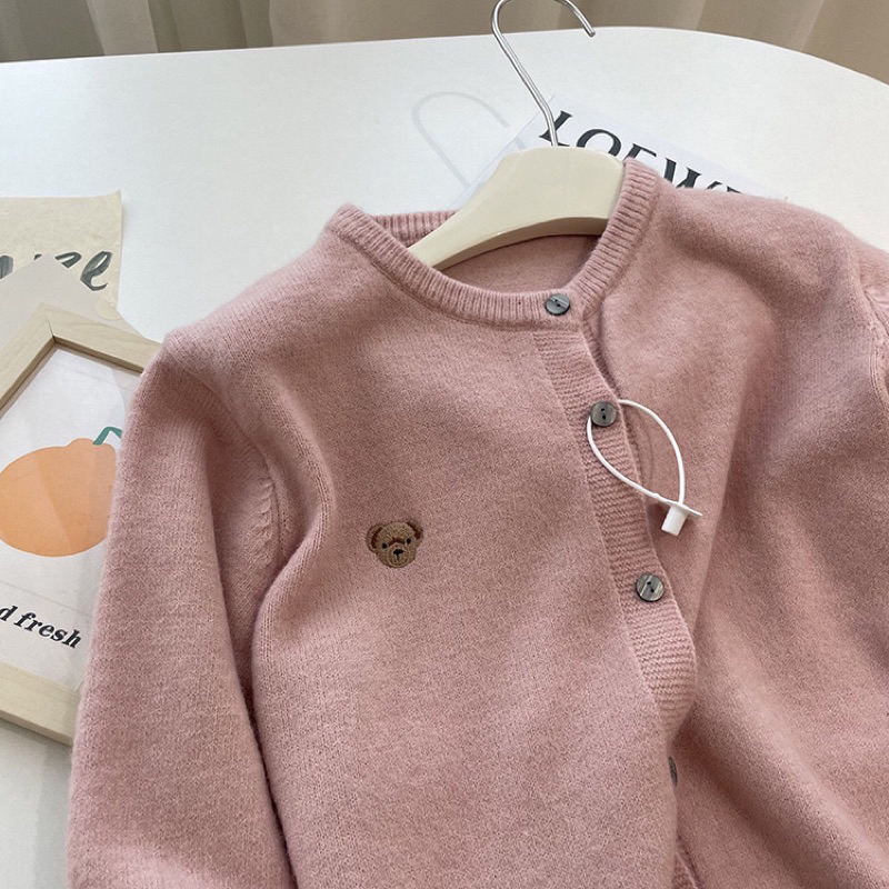 Jual [PREMIUM] Minji Bear Cardi Korean Style // Cardi Knit Import // R ...