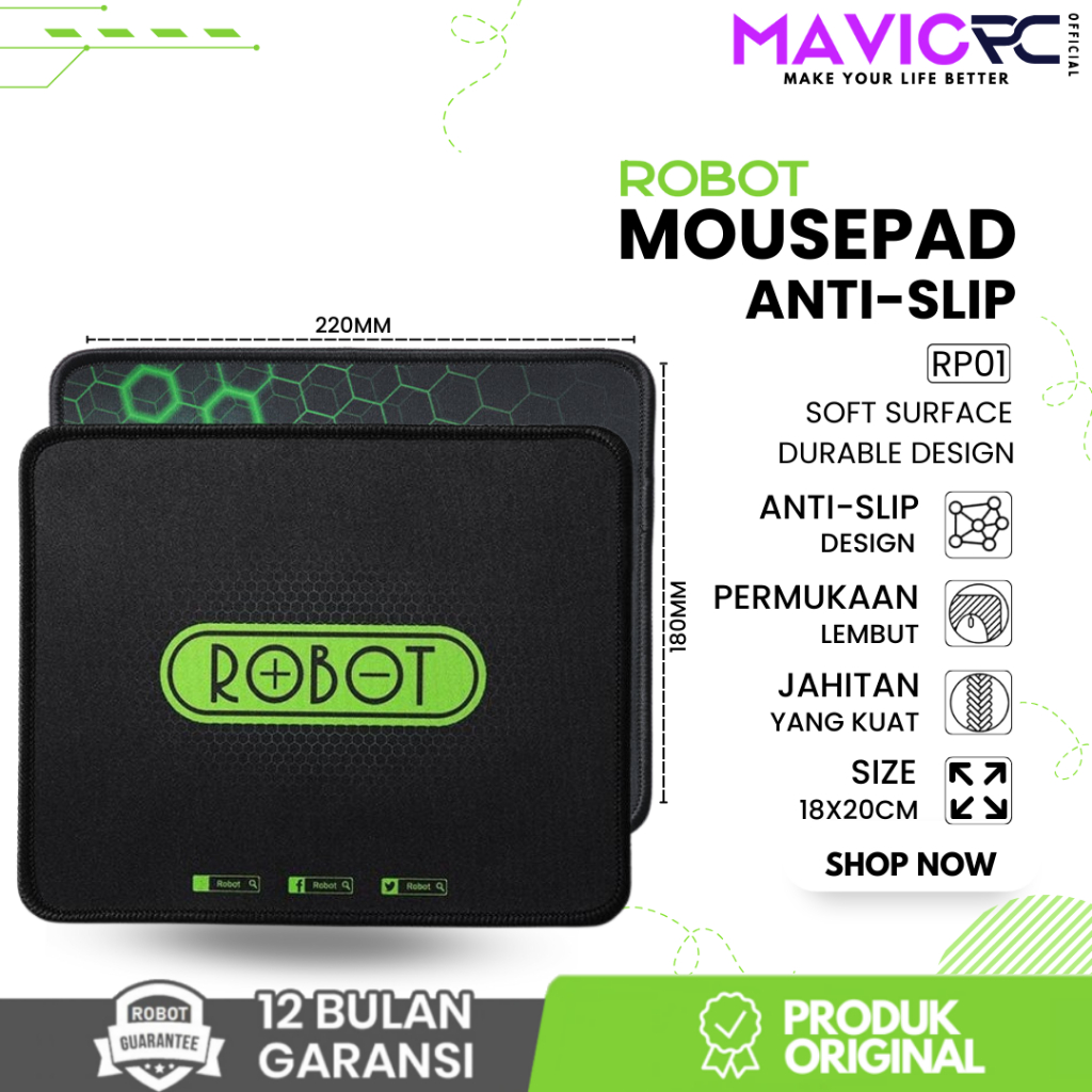 Jual ROBOT RP01 Mouse Pad Gaming Safari Mousepad Anti-Skid E-Sports ...