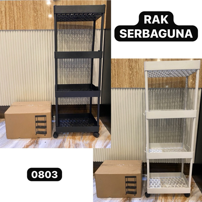 Jual Rak serbaguna 4 susun rak dapu rak toilet rak trolley segi ...