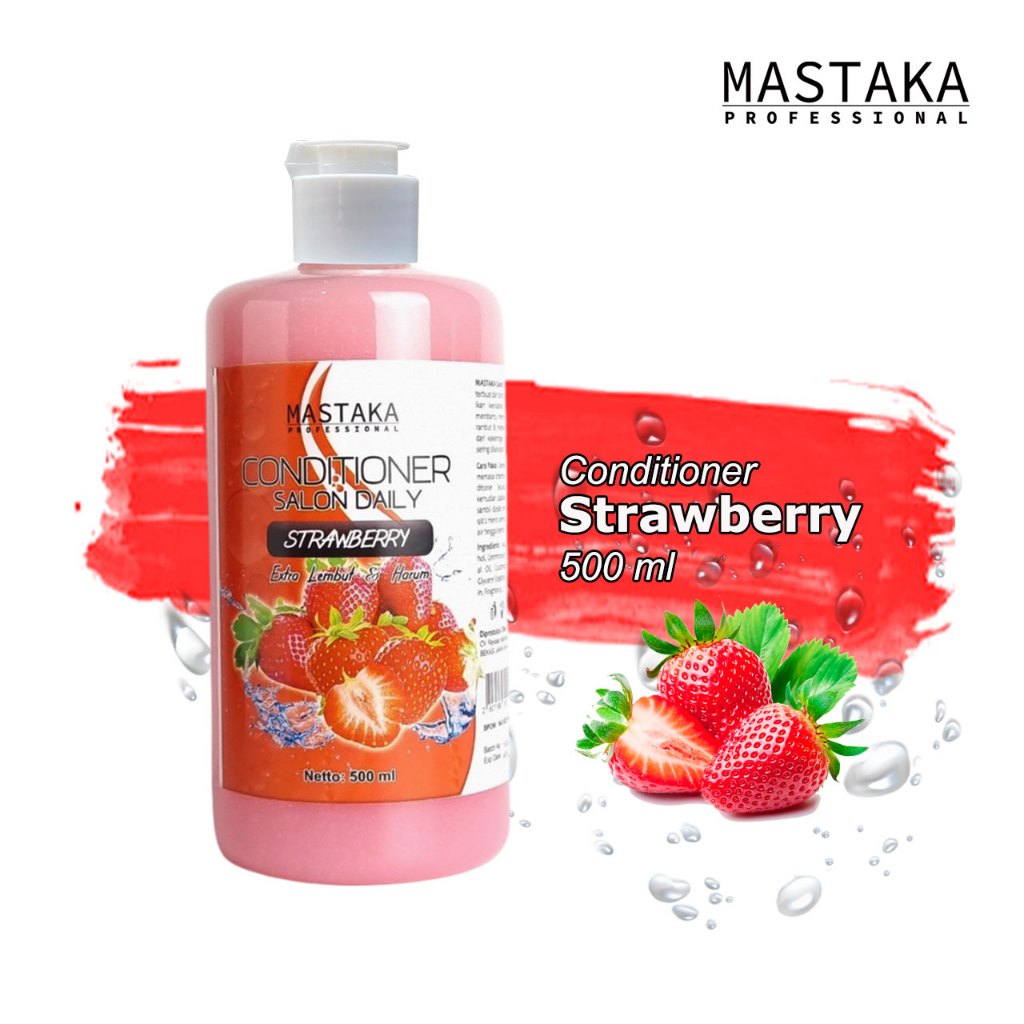 Jual MASTAKA Conditioner Salon Daily STRAWBERRY 500 ml | Shopee Indonesia