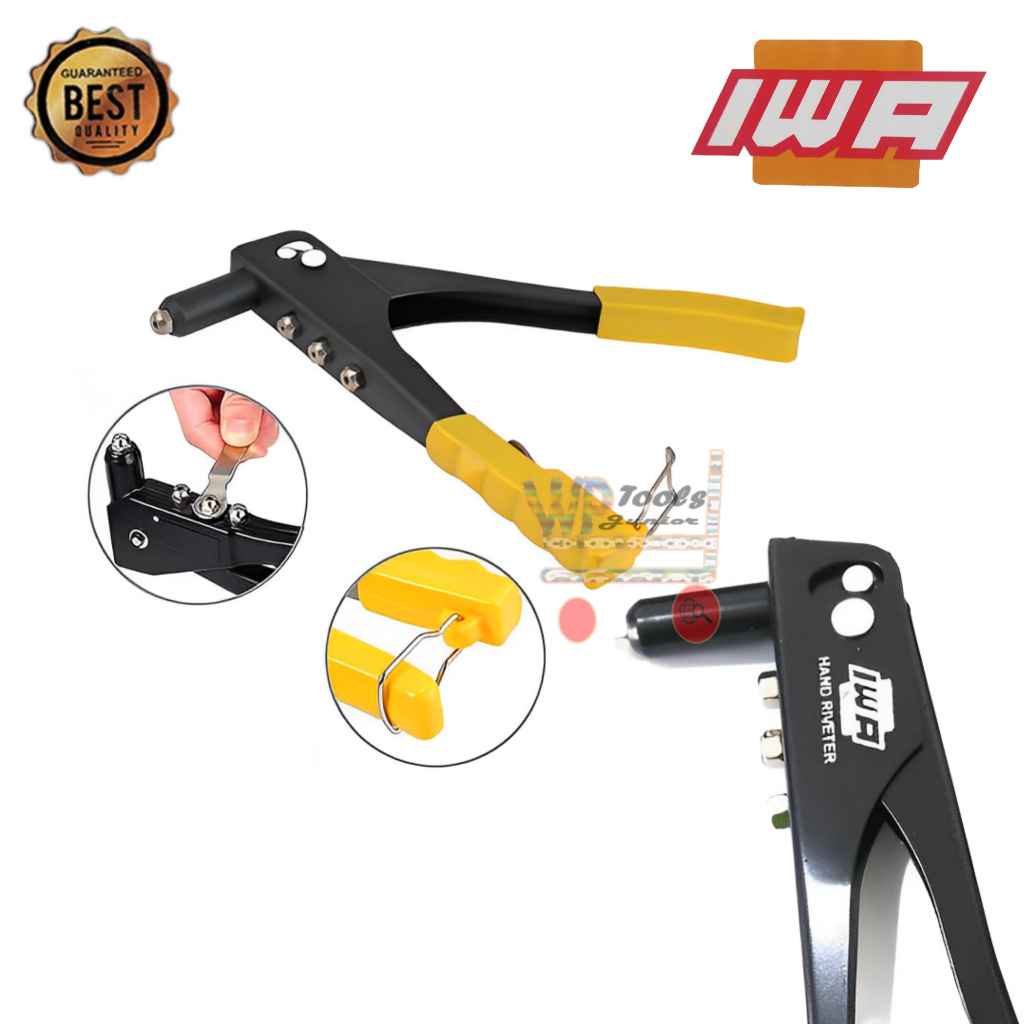 Jual IWA Hand Riveter Tang Stang Alat Paku Rivet 9.5" 4 Ukuran Mata ...
