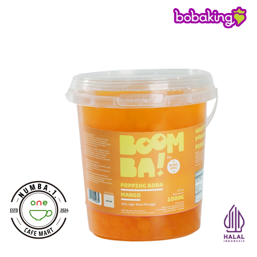 Jual 1kg Bobaking Boomba Mango Popping Boba | Shopee Indonesia