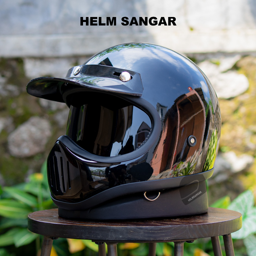Jual HELM CUSTUM CAKIL SIMPSON M30 RETRO FULL FACE SNI | Shopee Indonesia