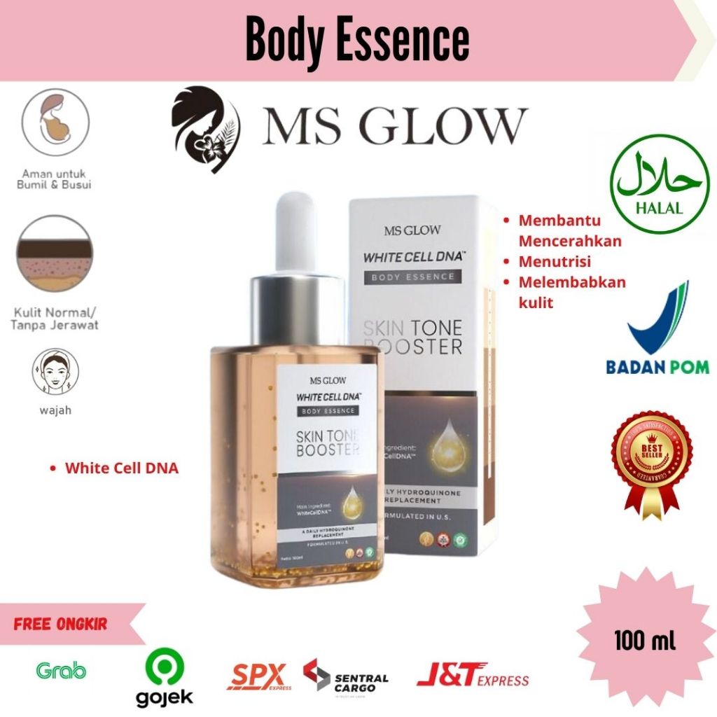 Jual MS GLOW BODY ESSENCE SKIN TONE BOOSTER | Shopee Indonesia