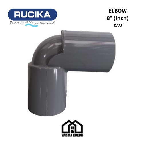 Jual RUCIKA KENI / ELBOW PVC 8" (Inch) AW | Shopee Indonesia