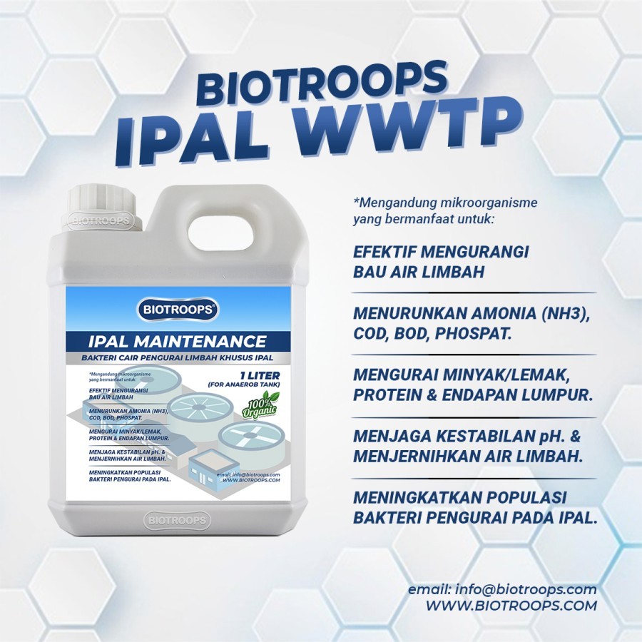 Jual Bakteri Pengurai Limbah cair - Biotroops ANAEROB/AEROB Solusi IPAL | Shopee Indonesia