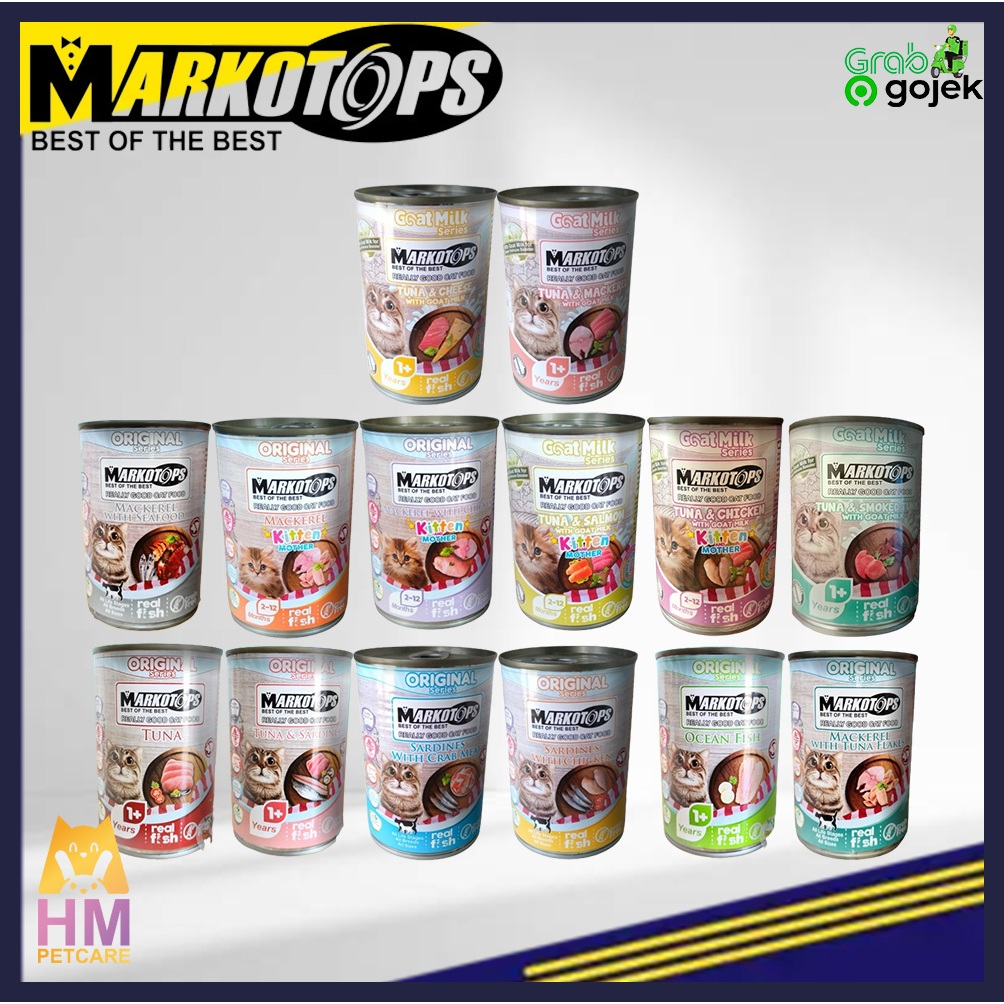 Jual Markotops Kaleng 400 gram | Makanan Kucing Basah Markotop kaleng ...