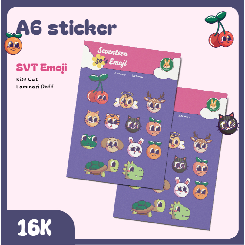 Jual Sticker Sheet K-POP A6 Seventeen Emoji | Shopee Indonesia