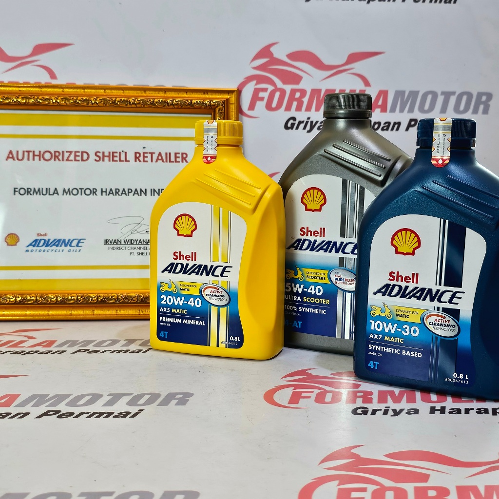 Jual [Matic + Gardan] Shell Advance Scooter All Series - Oli Mesin ...
