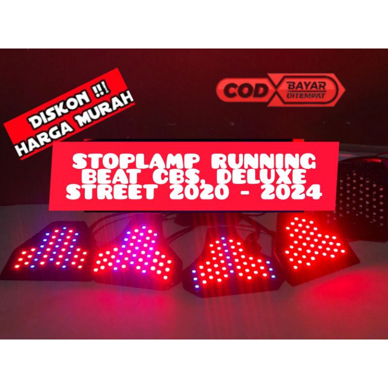Jual Lampu Rem/ Stoplamp Running Beat Deluxe / CBS dan Street, 8 Mode ...