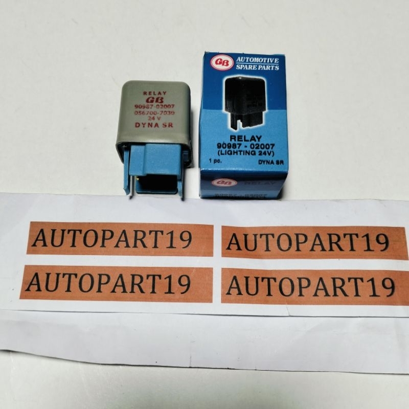 Jual relay lampu utama, relay head lamp Dyna 125ht Dutro 24v | Shopee ...