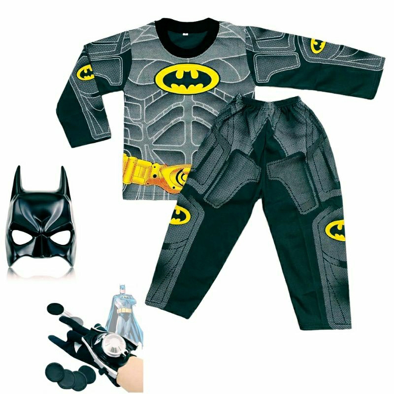 Jual KOSTUM BATMAN DENGAN TEMBAKAN DAN TOPENG | Shopee Indonesia
