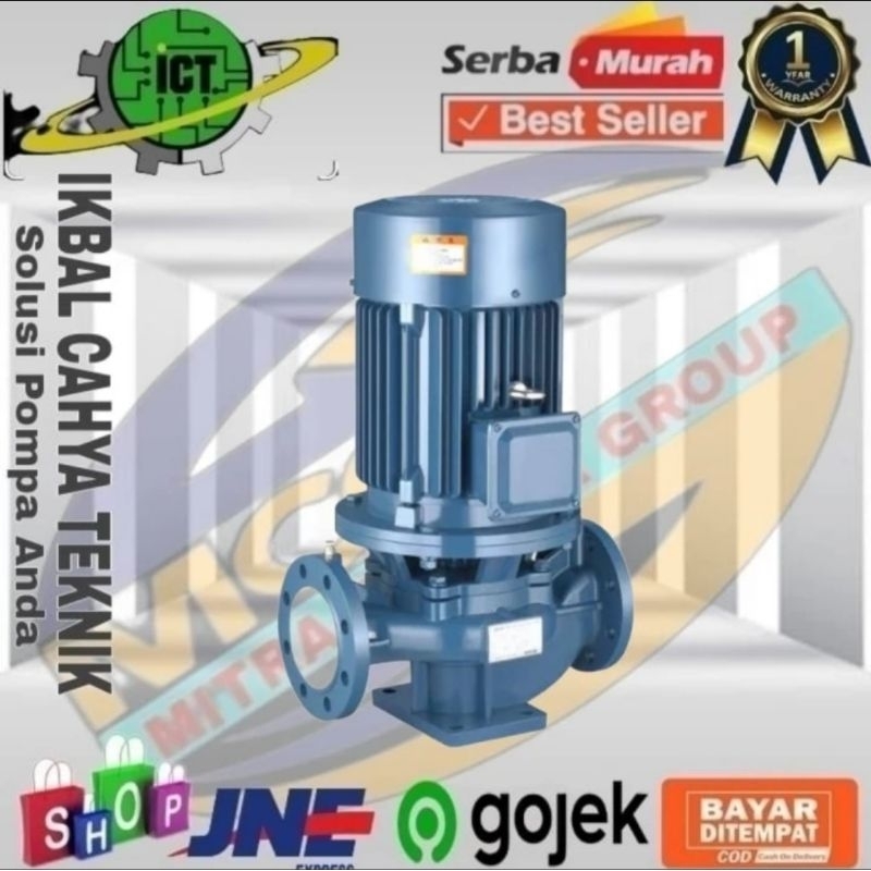 Jual Pompa Air Transfer Vertical IRG 100-100 5,5 KW 7,5Hp 380V 4 ...