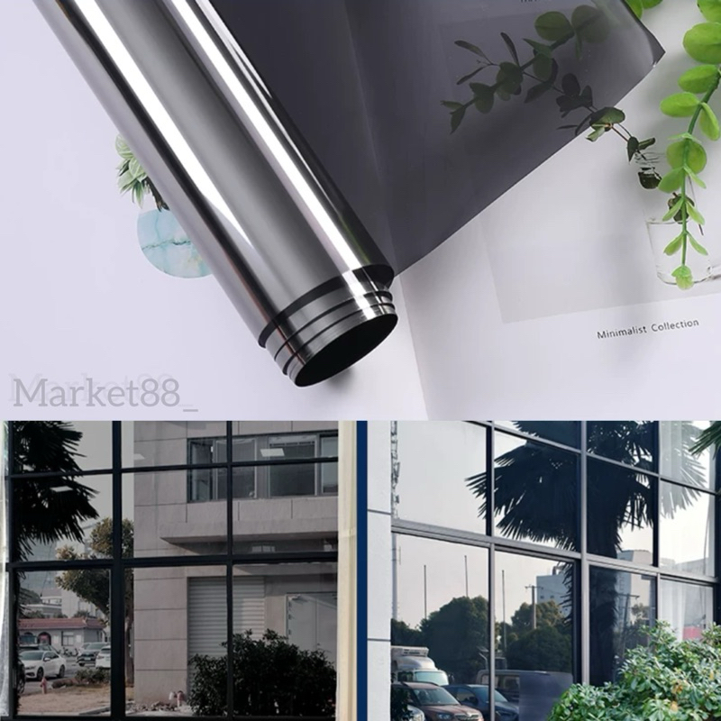 Jual Promo Sticker Kaca Film One Way Mirror Silver Hitam Anti Panas Ada ...