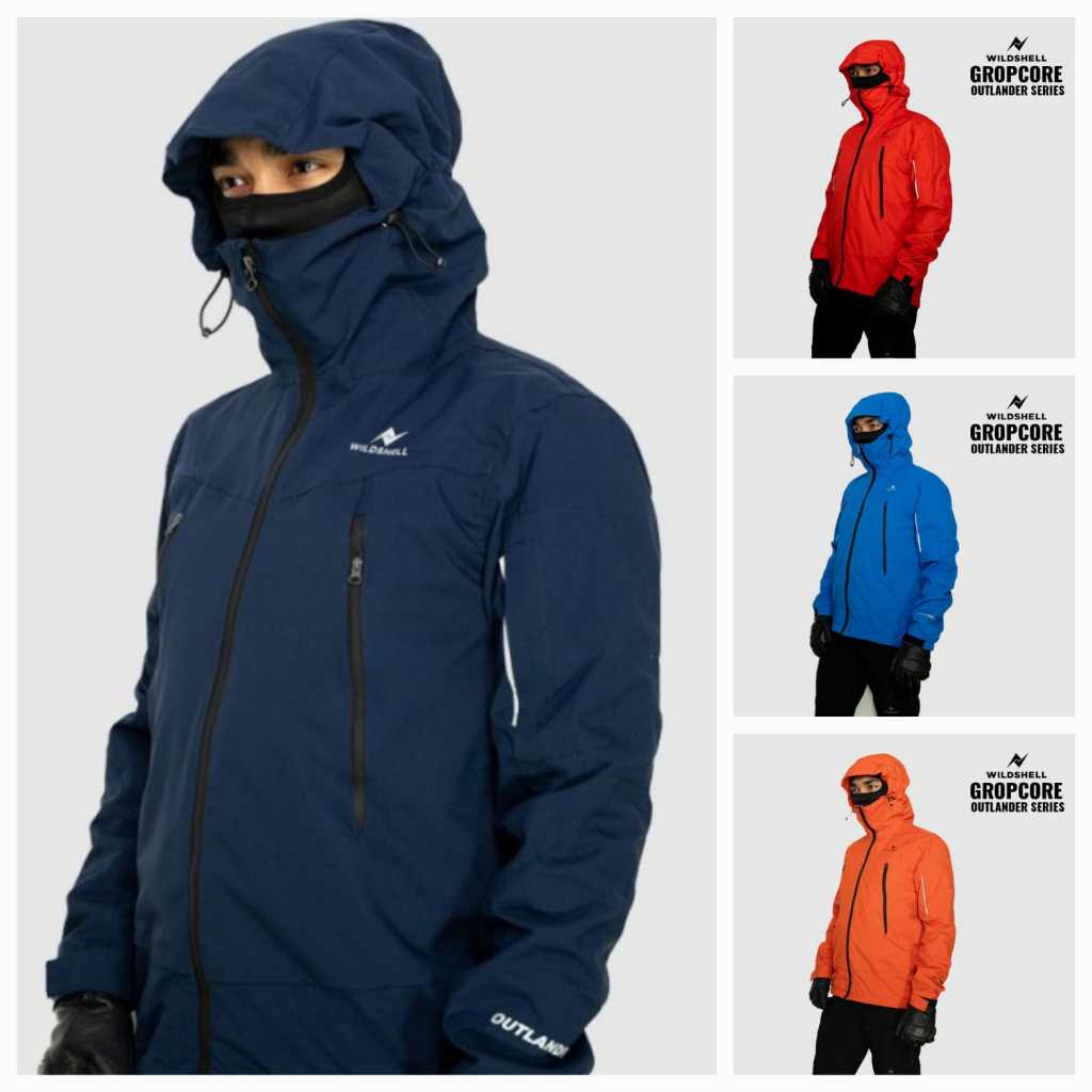 Jual Jaket Waterproof Pria Pendaki Jacket Gunung Cowok Outlander Anti ...