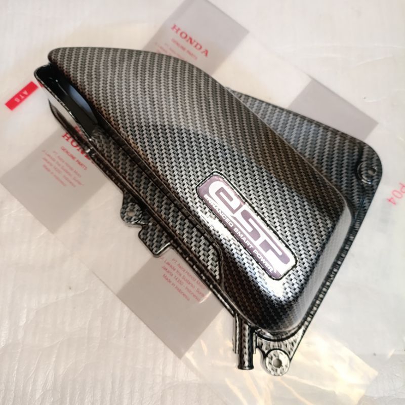 Jual tutup box filter carbon wtp honda beat deluxe beat street led ...