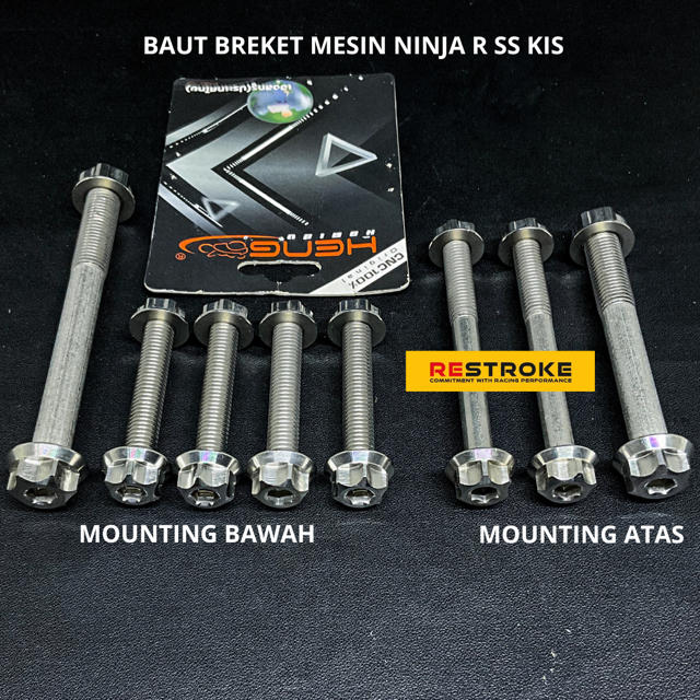 Jual BAUT ENGINE MOUNTING BREKET DUDUKAN MESIN NINJA R SS KIS MODEL 5G ORIGINAL HENG THAILAND ...