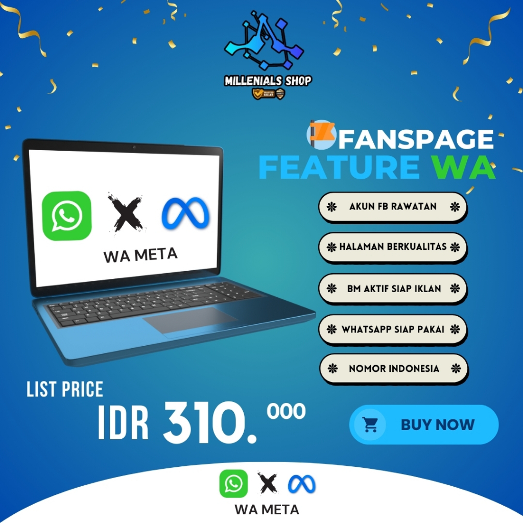 Jual WA META FACEBOOK GARANSI | Shopee Indonesia