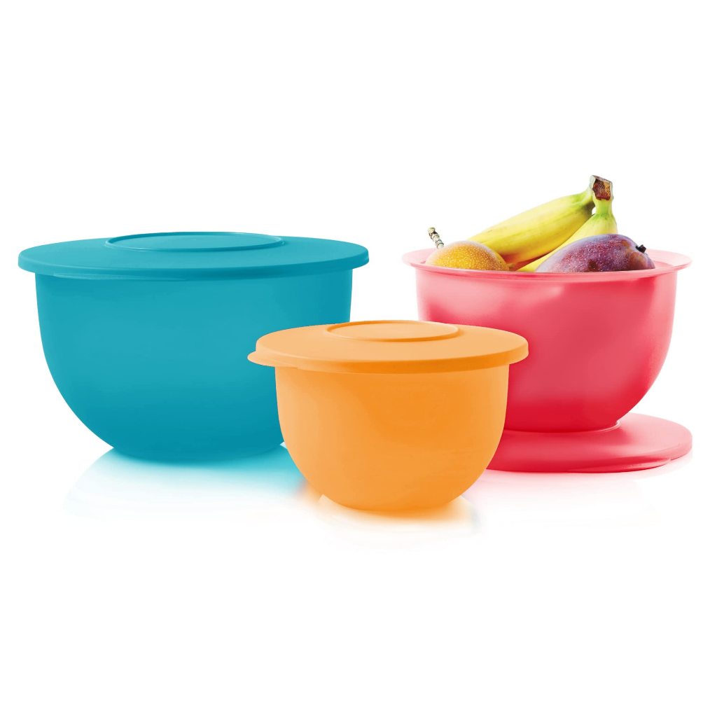 Jual Expression bowl mangkuk dengan tutup mixing bowl Tupperware ...