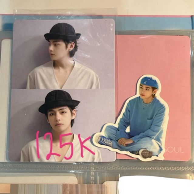 Jual photocard official bts taehyung v merch box 3 sticker mpc ptd ...