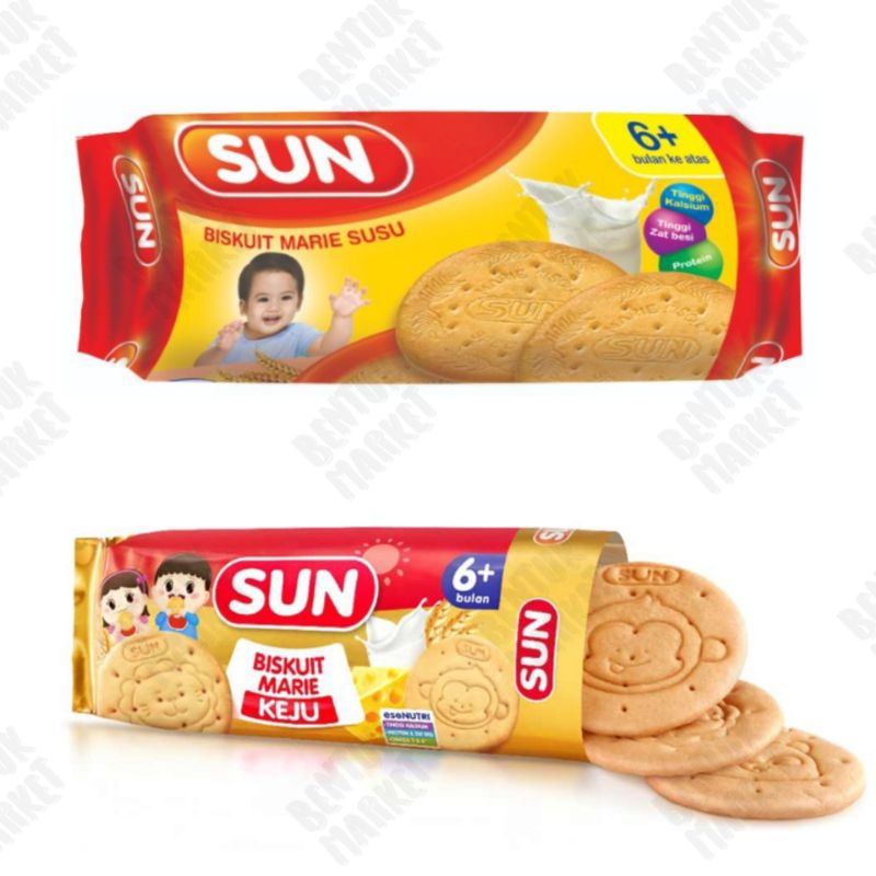 Jual SUN MARIE BISKUIT SUSU 80gr / SUN Marie Biskuit Keju 80gr ...