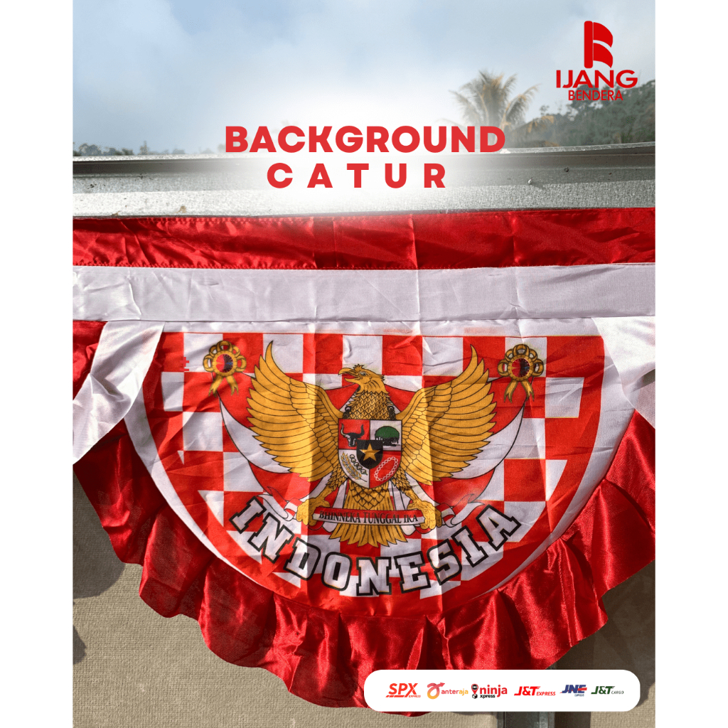 Jual Background Garuda Catur Merah Putih Background-Umbul umbul Hiasan ...
