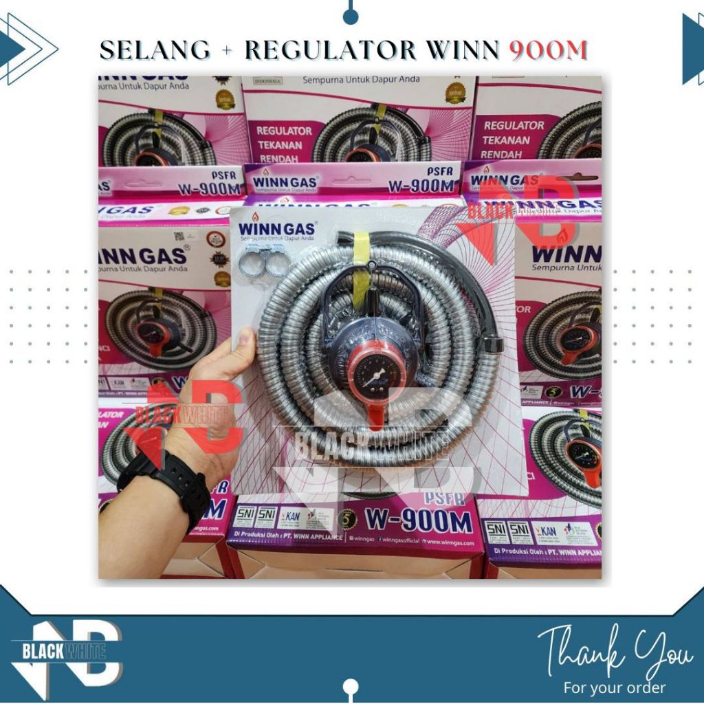 Jual Winn Gas Regulator Selang W 900M / Selang Regulator LPG W900 M ...