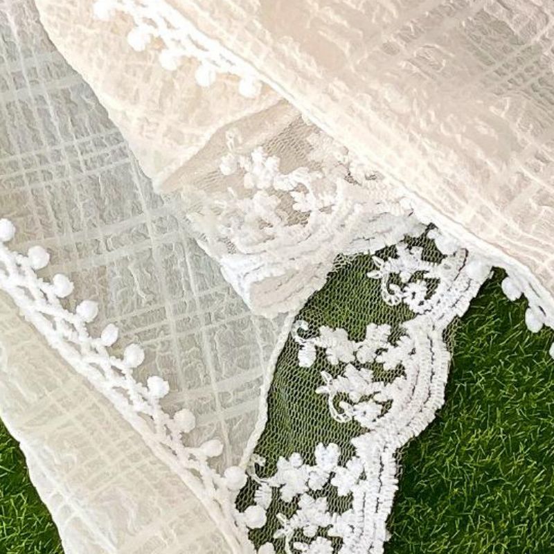 Jual Lace Scarf Ikat Kepala Segitiga Syal Piknik Renda Tudung Kepala ...