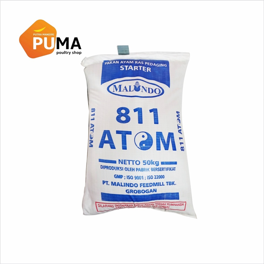 Jual PAKAN AYAM BROILER AYAM PEDAGING MALINDO ATOM 811 STARTER KARUNG ...