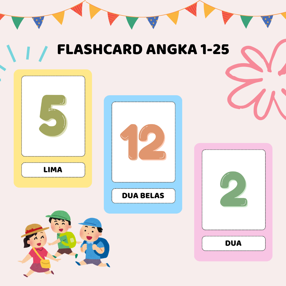 Jual FLASH CARD NUMBER ANGKA VERSI 2 KARTU BELAJAR ANAK (ISI 50 PCS ...