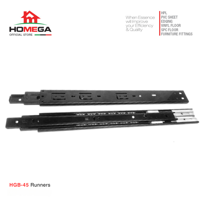 Jual HOMEGA HGB 45 Rel Laci Double Track Full Extension Slow Motion ...