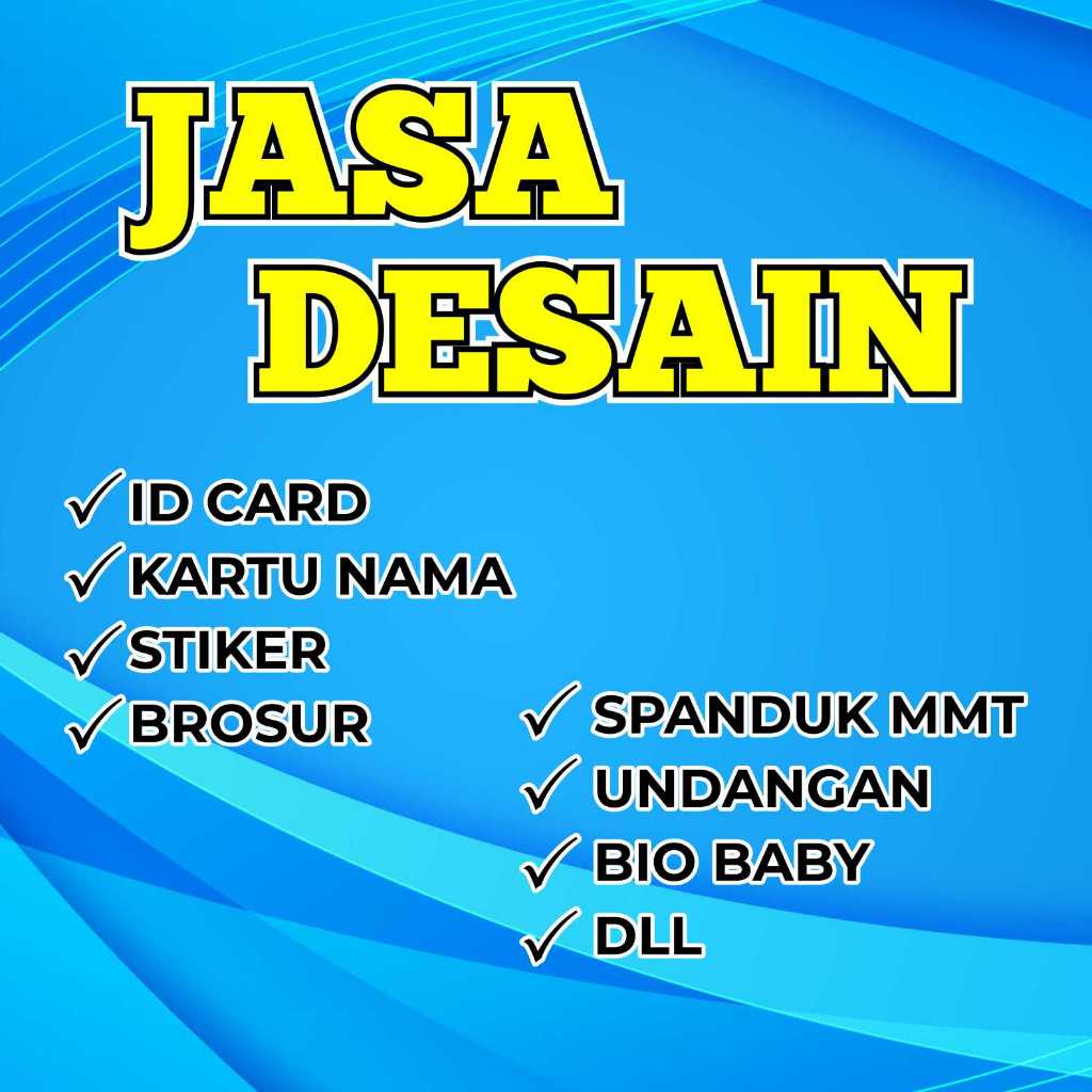 Jual Jasa Desain 1d C4rd, Kartu Nama, Brosur, Stiker, Spanduk MMT, dll ...