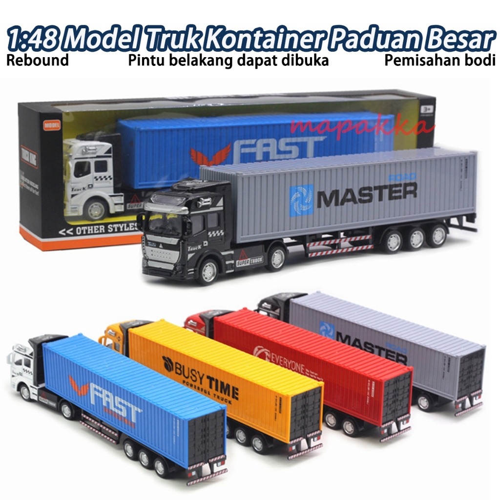 Jual 1:50 besar Skala Mainan Paduan Model Truk Diecast Mainan Anak-Anak ...