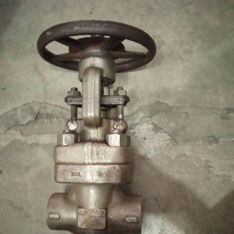 Jual gate valve stainless 1" -600 soket weld thread 304L Shoritsu Japan ...