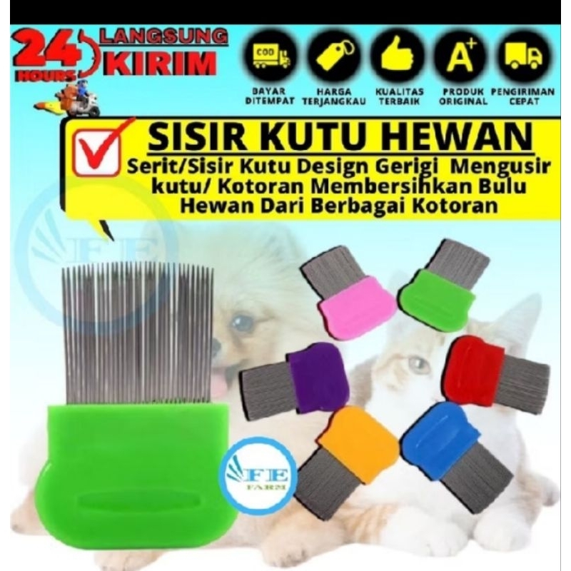 Jual Sisir kutu kucing sisir serit kucing sisir kutu hewan | Shopee ...